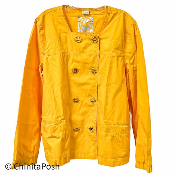 Michael Kors | Jackets & Coats | Michael Kors Taxi Yellow Jacket | Poshmark